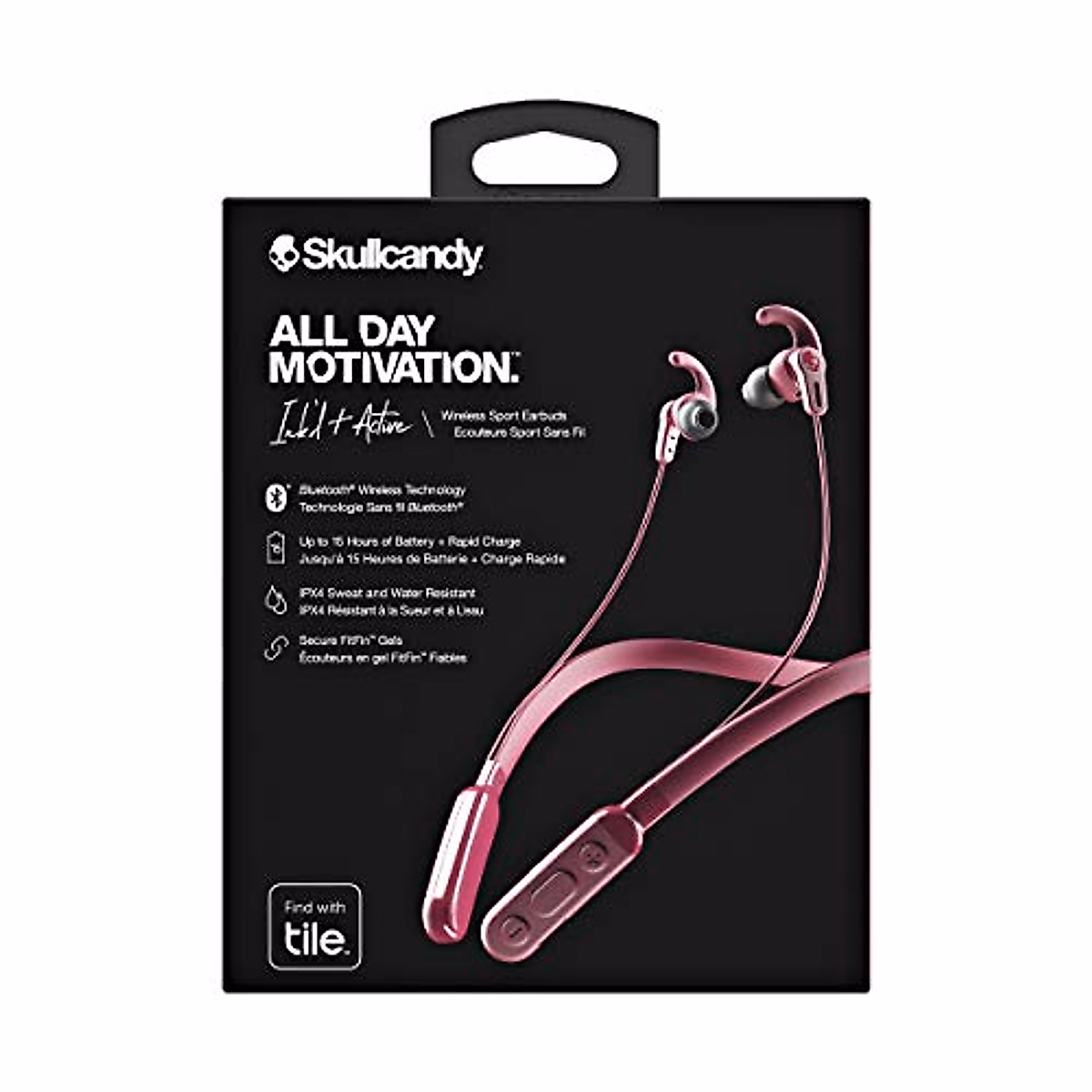 Skullcandy Ink'd+ Active Wireless In-Ear Earbud - Deep Red
