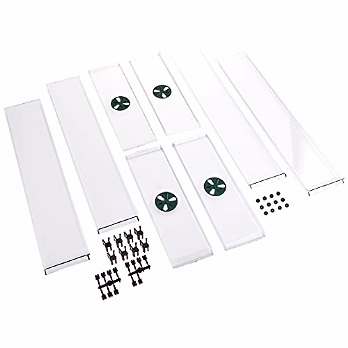 EarlyGrow 95787 Domed Propagator, 2-Pack of Side Extensions with Clip Set, Green