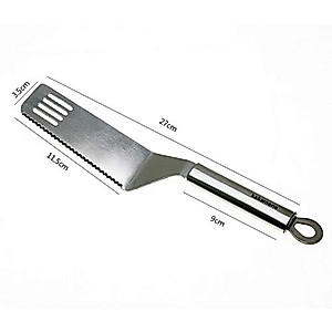 Pie Server Serrated Spatula and Cake Cutter,Stainless Steel Pie Server Angled Icing Spatula, Offset Spatula, Cake Spatula