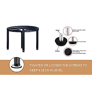 Zhongma Set of 3 Metal Plant Stand for Heavy Potted Plant, 220 LBS Capacity & Heavy Duty Construction, Low Plant Stand for Home Indoor and Outdoor, Sturdy Plant Stand without Installation Required