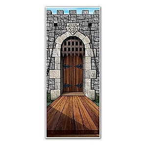Beistle Castle Door Cover, 30" x 6', Multicolor