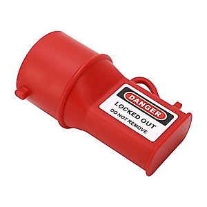 Socket Lockout Device Electrical Lockout Tag Out Kits Safety Padlock 55mm ID Pin and Sleeve Socket Lock for Replacement