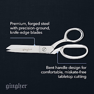 Gingher Scissors Knife-Edge Dressmaker Shears 7"