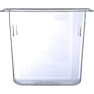 Carlisle FoodService Products 3068807 Plastic Food Pan, 1/9 Size, 6 Inches Deep, Clear