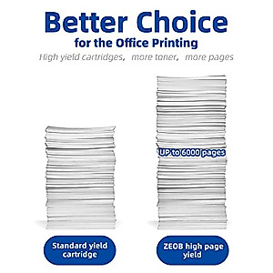 TN760 6000 Pages 2 Packs Toner Cartridge Replacement with Chip for Brother TN-730 TN-760 Black High Yield for DCP-L2550DW HLL2395DW MFCL2710DW MFC-L2750DW Printer