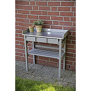 Esschert Design Garden Work Bench, Gray