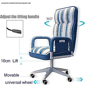 MayNuo Office Chair Gaming Chair Computer Chair Home Computer Chair Ergonomic,High Back Swivel Chair Upholstered Desk Chair with Armrest,Adjustable Lifting Office Chair Recliner for Adult/Pink a/51*52