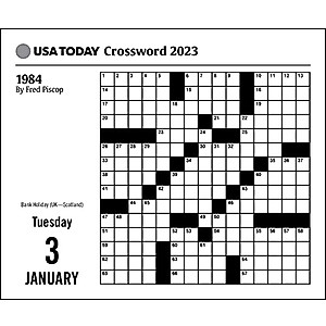 USA Today Crossword Puzzles 2023 Day-to-Day Calendar