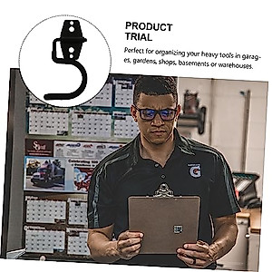 Outanaya Mop Holder Utility Hooks Garage Wall Mount Heavy Duty Hangers Broom Storage Solution