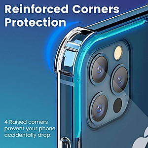Design for iPhone 13 Mini Case with Stand, [Vertical ＆ Horizontal Supports] Clear Slim Hard Protective Cover Anti-Scratch Shockproof Phone Case for iPhone 13 Mini - Clear