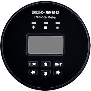 MPPT Solar Charge Controller Remote Meter MT80 LCD Screen Monitor with Extension Cable 26Ft