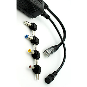 Amcrest Active PoE Splitter Adapter, IEEE 802.3af compliant, Up To 100 meters, 5V / 12V Output