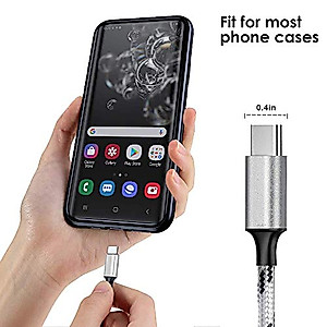 Multi Charging Cable, 10ft 2Pack Multi Phone Charger Cable Braided Universal 3 in 1 Charging Cord Extra Long Multiple USB Cable with USB C, Micro USB Port Connectors for Cell Phones and More