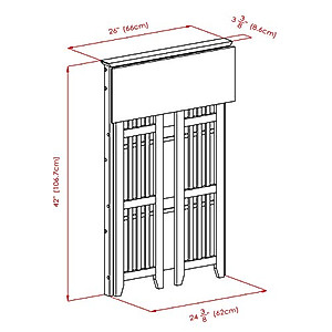 Winsome Wood Mission Shelving, Natural
