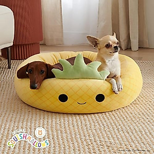Squishmallows 20-Inch Maui Pineapple Pet Bed - Small Ultrasoft Official Squishmallows Plush Pet Bed