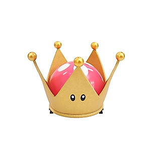 C-ZOFEK Bowsette Crown Gold Plastic Halloween Cosplay for Women (Gold)