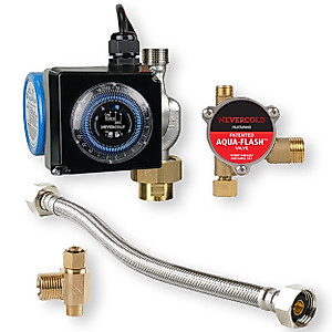 Eastman 3/4 Inch Nevercold Universal Hot Water Recirculation Pump Kit, Brass, 70600