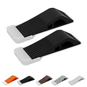 Door Stoppers, Door Stops for Bottom of Door, Heavy Duty Door Stopper Wedge Works on All Floor Types, No Sliding Rubber Door Stops