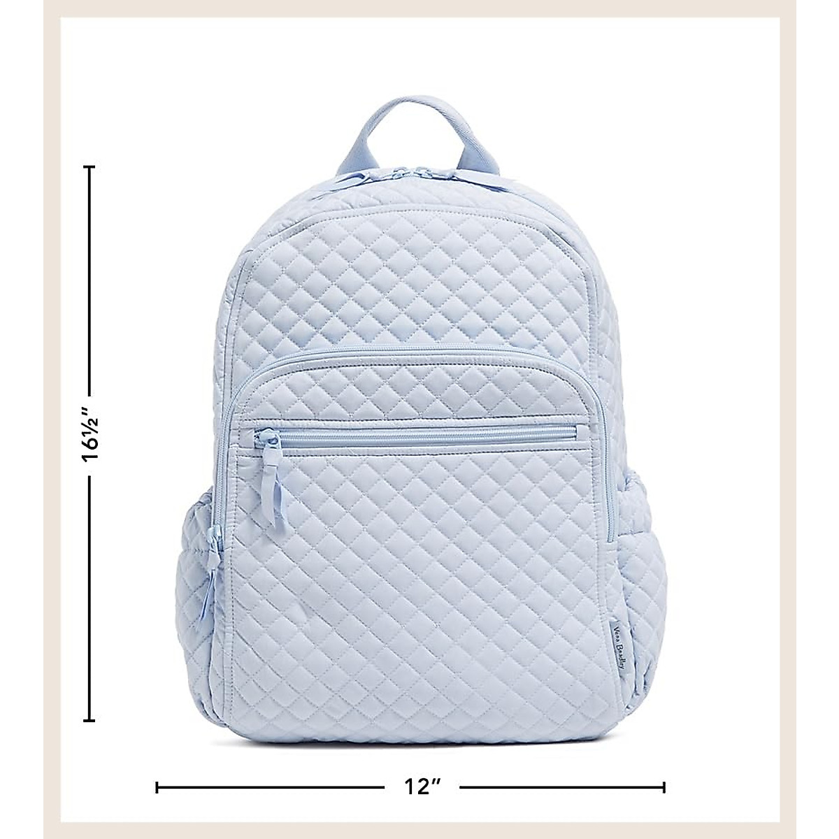 Vera Bradley Womens Performance Twill Campus Backpack Bookbag, Olive Leaf, One Size US