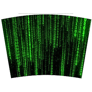 Mugzie 20 Ounce MAX Stainless Steel Travel Mug with Wetsuit Cover - Matrix Style Coding