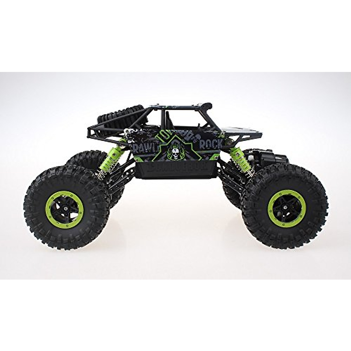 Click N' Play Remote Control Car 4WD Off Road Rock Crawler Vehicle 2.4 GHz, Green