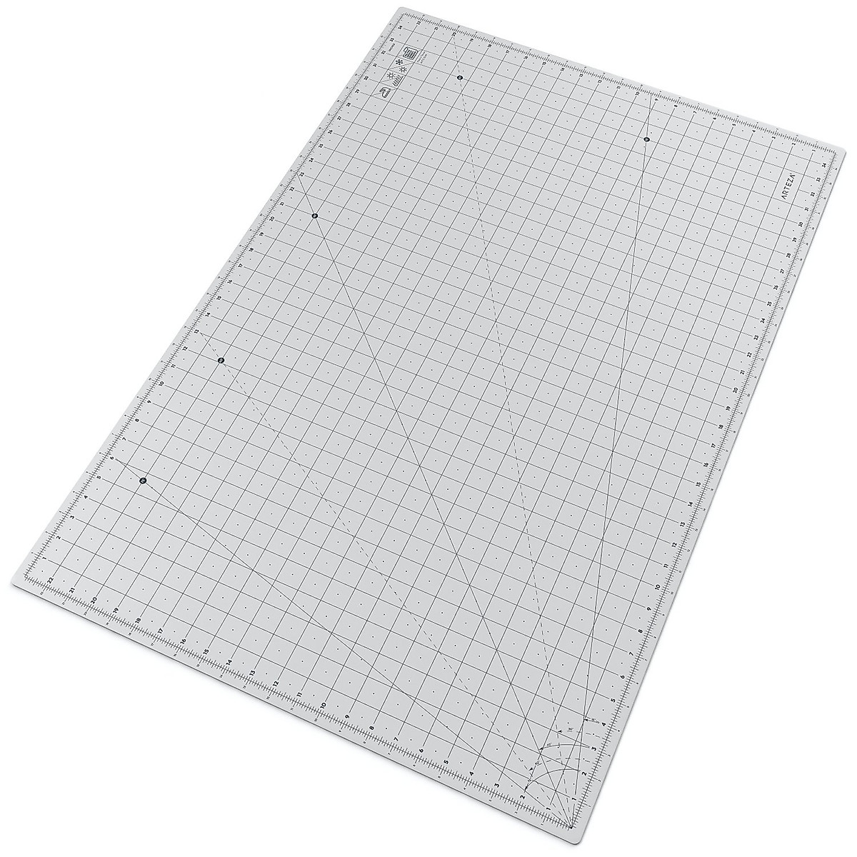 Arteza 24"x36" Cutting Mat with Grid & Non Slip Surface, Self Healing Cutting Mat for Fabric, Paper, Vinyl, Plastic, Craft Supplies for Quilting, Sewing, Scrapbooking