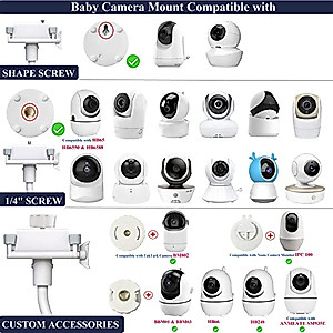 Universal Baby Camera Mount Flexible Baby Monitor Holder Shelf Compatible with Infant Optics Baby Monitor,Baby Monitor Camera Holder Strong Camera Shelf Bracket Compatible with Most Baby Monitors