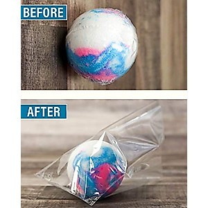 MagicWater Supply - 6.25x10.75 inch Odorless, Clear, 100 Guage, PVC Heat Shrink Wrap Bags for Gifts, Packagaing, Homemade DIY Projects, Bath Bombs, Soaps, and Other Merchandise (200 Pack)