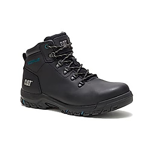 Cat Footwear Women's Mae Waterproof Steel Toe Work Boot, Black, 8