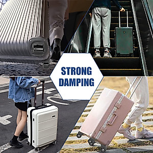 Mtsooning 1Pair Luaggage Replacement Wheels, Suitcase Spinner Wheels,Left & Right Swivel Wheels for Suitcase Trolley Repair Bearing Caster Roller Kits