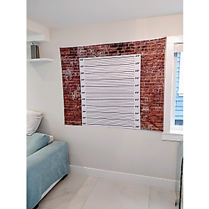 5 ft by 4 ft Cloth BrickPrint Photo Booth Backdrop Banner for Mugshot Signs! Quality Digitally Printed Image!
