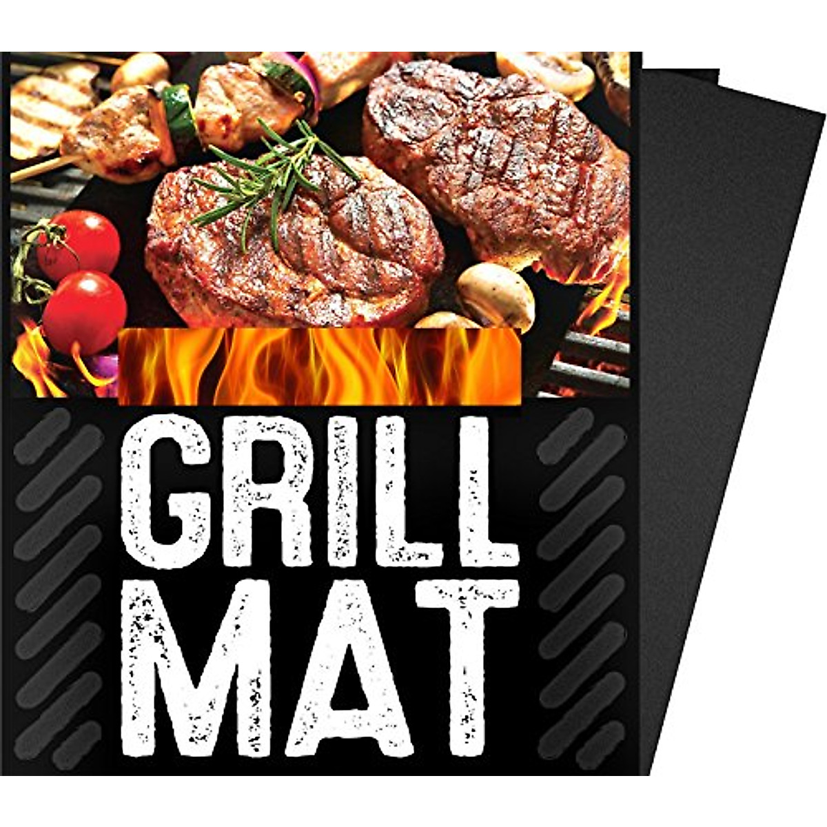 BBQ Grill Sheets Mat ,100% Non Stick Safe ,Extra Thick,Reusable and Dishwasher safe, 3 piece of (13"x15.75")