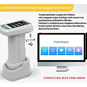 VTSYIQI Spectrophotometer Paint Spectrophotometer Handheld Spectrophotometer Colorimeters for Car Paint Printing Paint with Ultra-high Repeatability Accuracy 0.03 Storage 10000 Data APP Mass Stirage