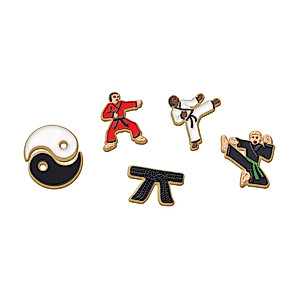 Fox Run Brands Cookie Cutters, Set of 5, Karate, Metallic