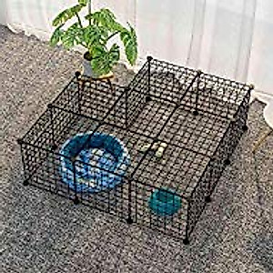 YOZO Cube Storage Organzier Portable Wardrobe Closet (42x18x56 inches), 16 Doors, Purple