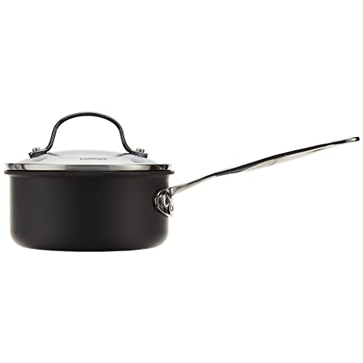 Cuisinart 644-24 Chef's Classic 6-Quart Nonstick-Hard-Anodized, Stockpot w/Cover & 619-14 Chef's Classic 1-Quart Nonstick-Hard-Anodized, Saucepan w/Cover