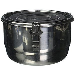 CVault 4 Liter Airtight Humidor Storage Container for Herbs, Weed, Spices, Food - Stainless Steel Harvest Container w/ Humidity Pack