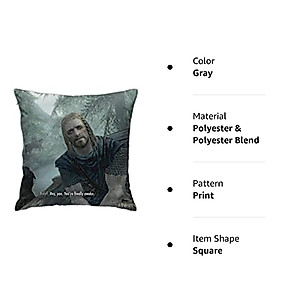 ZHUHOO You're Finally Awake Bedroom Couch Sofa Square Pillow Case Home Decorative Throw Pillow Covers 18x18 Inch