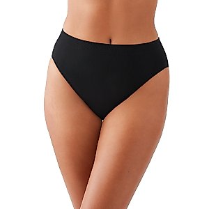 Wacoal Women's B-Smooth High-Cut Panty, Black, Large