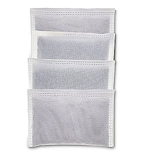 Xcivi Replacement Activated Charcoal Odor Removing Air Filters DustBins Deodorizer, Compatible with iTouchless Trash Cans 8 Gallon and Larger (4)