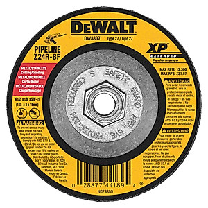 Dewalt 4-1/2 In. X 1/8 In. X 5/8 In. To 11 Xp Grinding Wheel