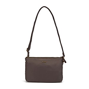 Pacsafe Stylesafe 4L Anti Theft Double Zip Crossbody Bag, Black