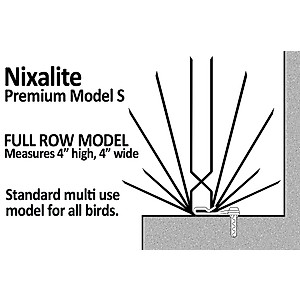 Nixalite Bird Spike Wildlife Barrier Kit (10ft, 5-2ft Strips)