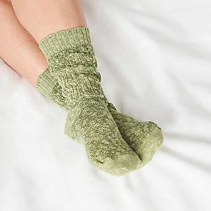 Maggie's Organics - Organic Cotton Ragg Socks for Women & Men - 1 Pair - Unisex - Casual, Loose Nubby Knit, & Relaxed - Outdoor - Soft - Long Lasting - Made In The USA
