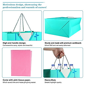 WHATSIGN Nurse Graduation Gifts Bag,Nurse Doctor Graduation Gift Bag,13" Large Gift Bag with Tissue Paper and Card for Nurse Doctor Medical School Graduate,Occupational Therapist,Nurses Party Supplies