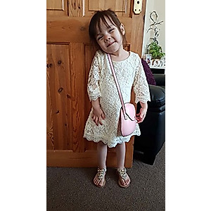 Qmislg Girls Lace Dress Flower Dresses Toddler Dress Baby Vintege Floral Special Occasion Dress