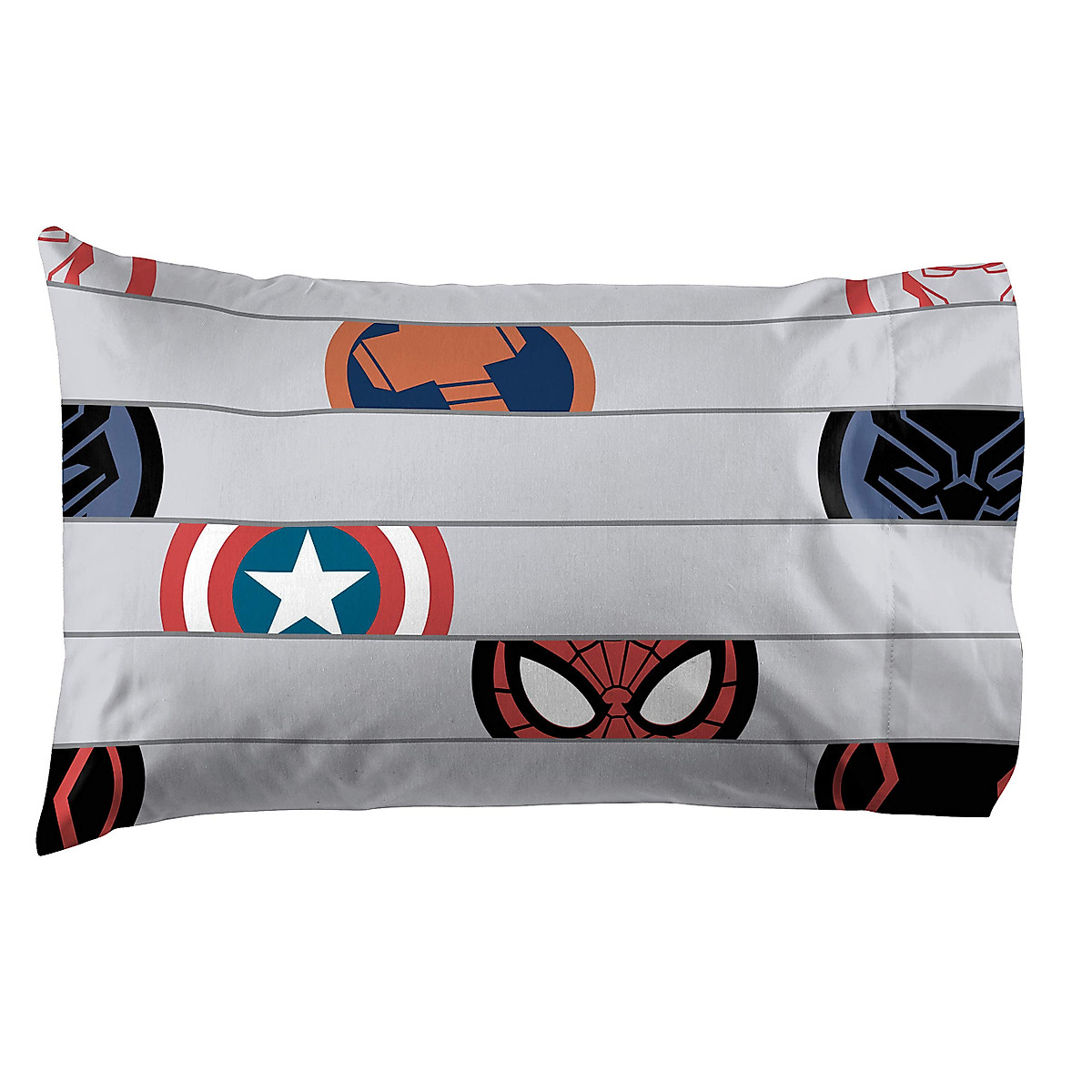 Jay Franco Marvel Avengers Emblems Twin Sheet Set - 3 Piece Set Super Soft and Cozy Kid’s Bedding- Fade Resistant Microfiber Sheets (Official Marvel Product)