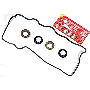 VS50304R-1 1987-2000 Engine Valve Cover Gasket & Spark Plug Tube Seals Gasket Maker(650º F) Compatible With 1987-2000 Toyota Camry, 1987-1999 Celica,1991-1995 MR2, 2.0L 2.2L L4 3SFE 5SFE VC2005