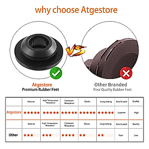 57049 Grates Grommets for Atwood Wedgewood Stove Parts Range Rubber Grommets Grate Foot Replacement RV Stove Top Range Grate Grommet Kit Gas Cooktop Rubber Feet Burner Grate Pad 4 Pcs