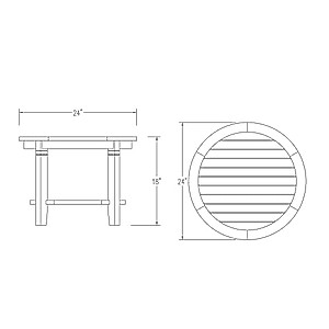 Cambridge Casual Vermont Teak Wood 3 Piece Patio Rocking Conversation Set